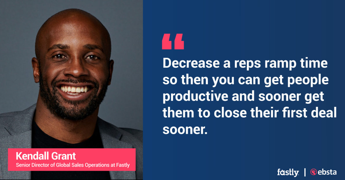 Senior Director of Global Sales Operations: Kendall Grant of Fastly | Ebsta