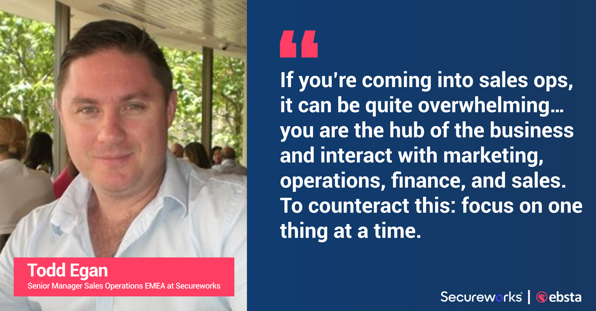 Simplifying Sales Forecasting Methods: Todd Egan of Secureworks - Ebsta